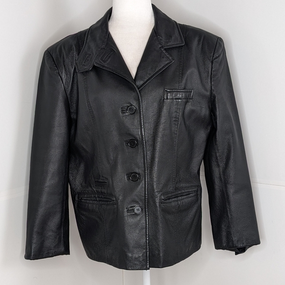 Together | Jackets & Coats | Together 2way Genuine Leather Vintage ...